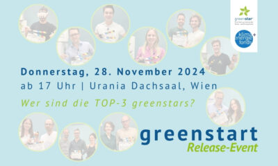greenstart Release Event am 28. November 2024 - jetzt anmelden! • Greenstart